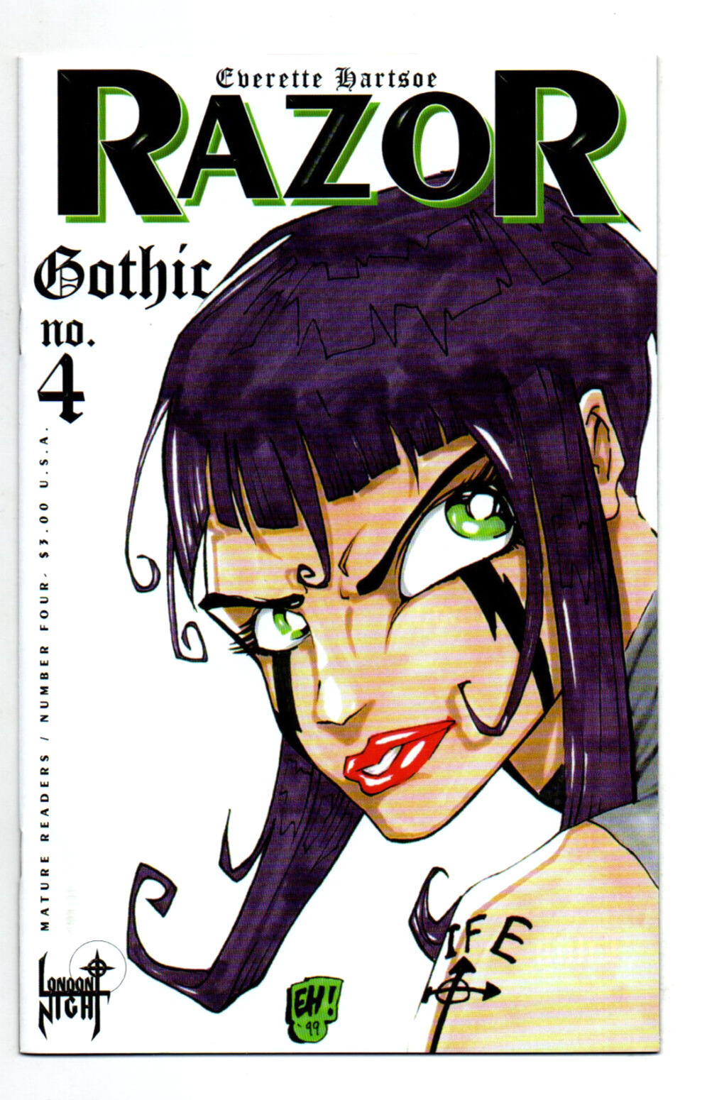 Razor Gothic #1 2 3 & 4 Complete Set - Horror - London - 1998 - NM ...