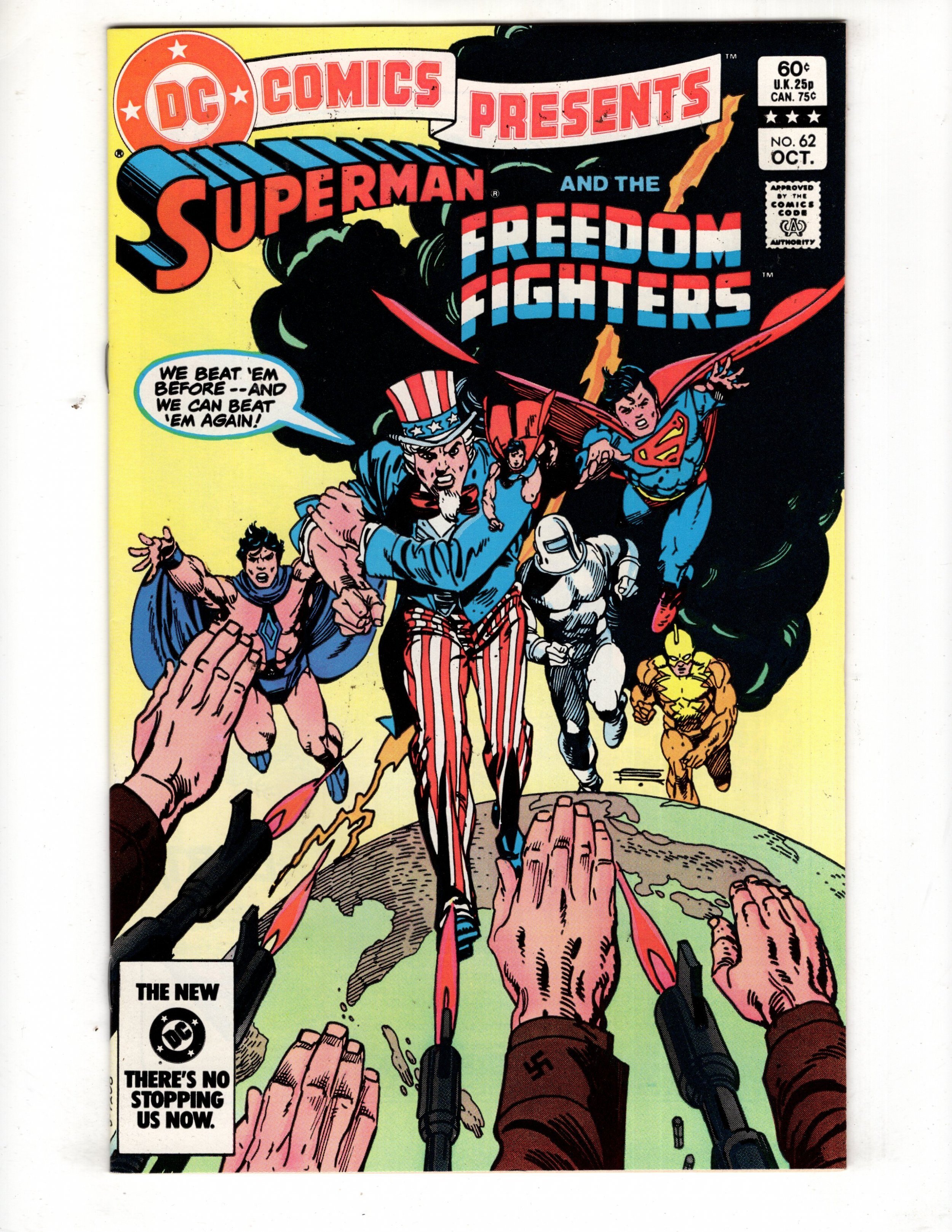 DC Comics Presents #62 (9.4) 1983 FREEDOM FIGHTERS !!! World War II ...
