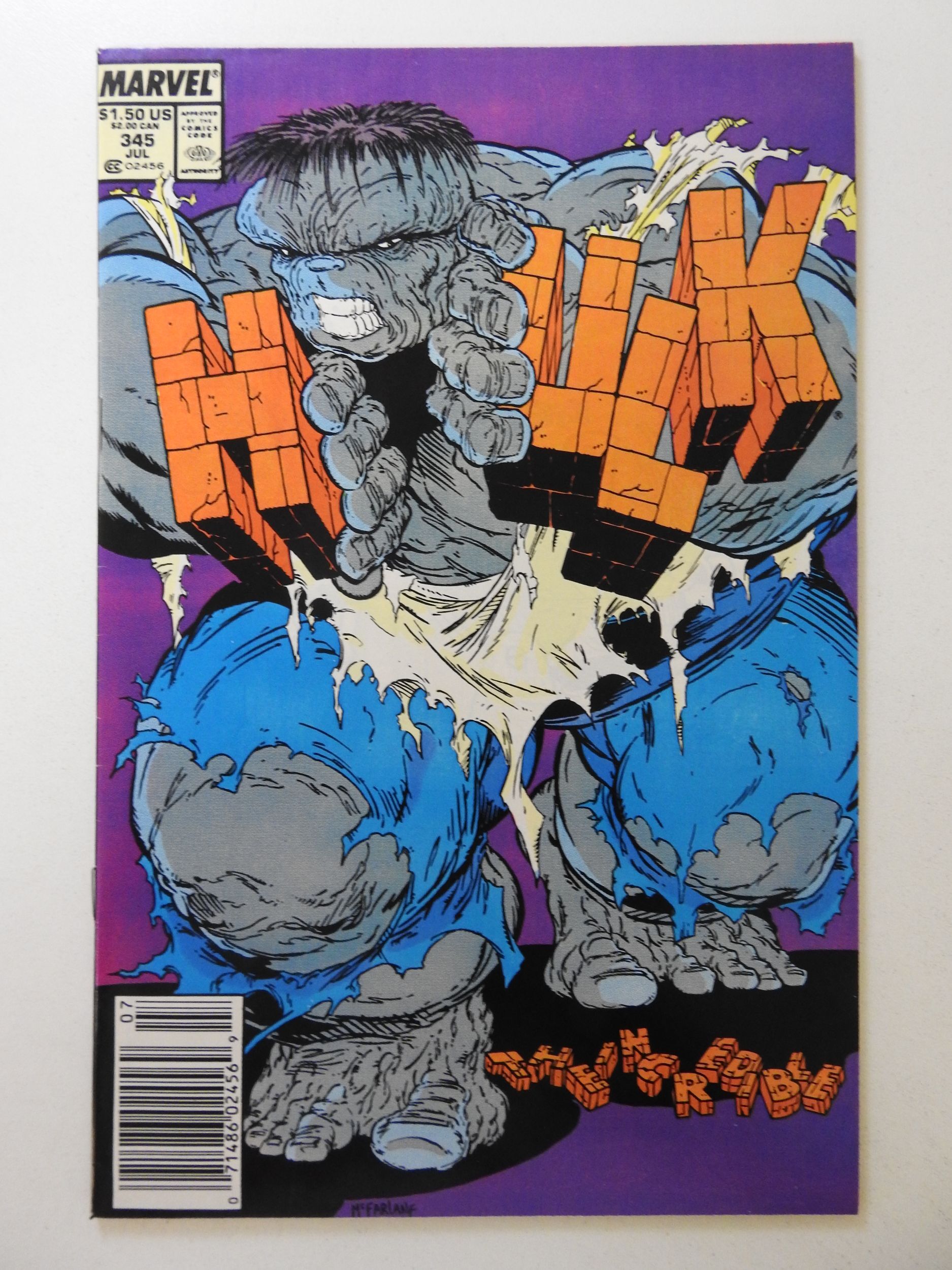 The Incredible Hulk #345 (1988) Gorgeous McFarlane Art! NM- Condition ...