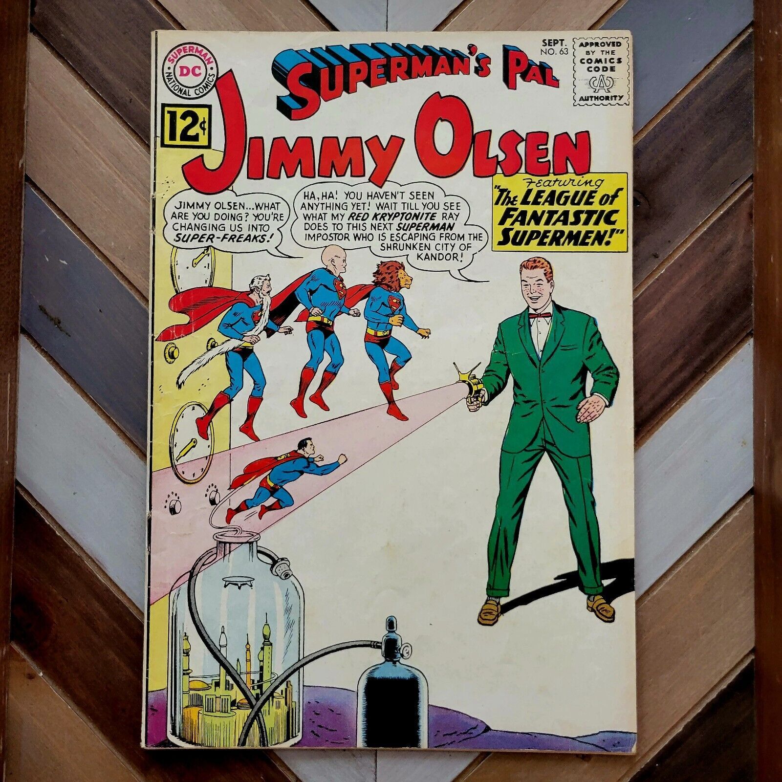 SUPERMANS PAL JIMMY OLSEN #63 VG (DC 1962) League Of Super-Villains ...