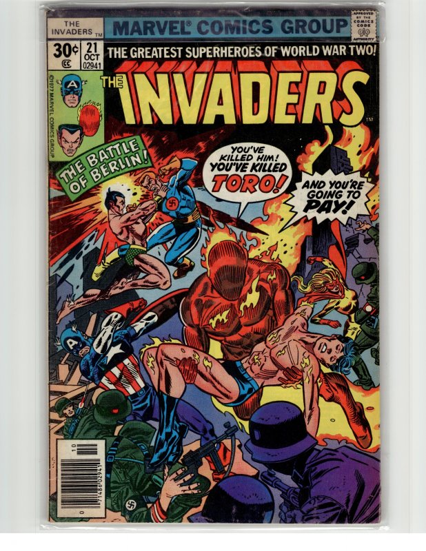 The Invaders #21 (1977) The Invaders | Comic Books - Bronze Age, Marvel ...