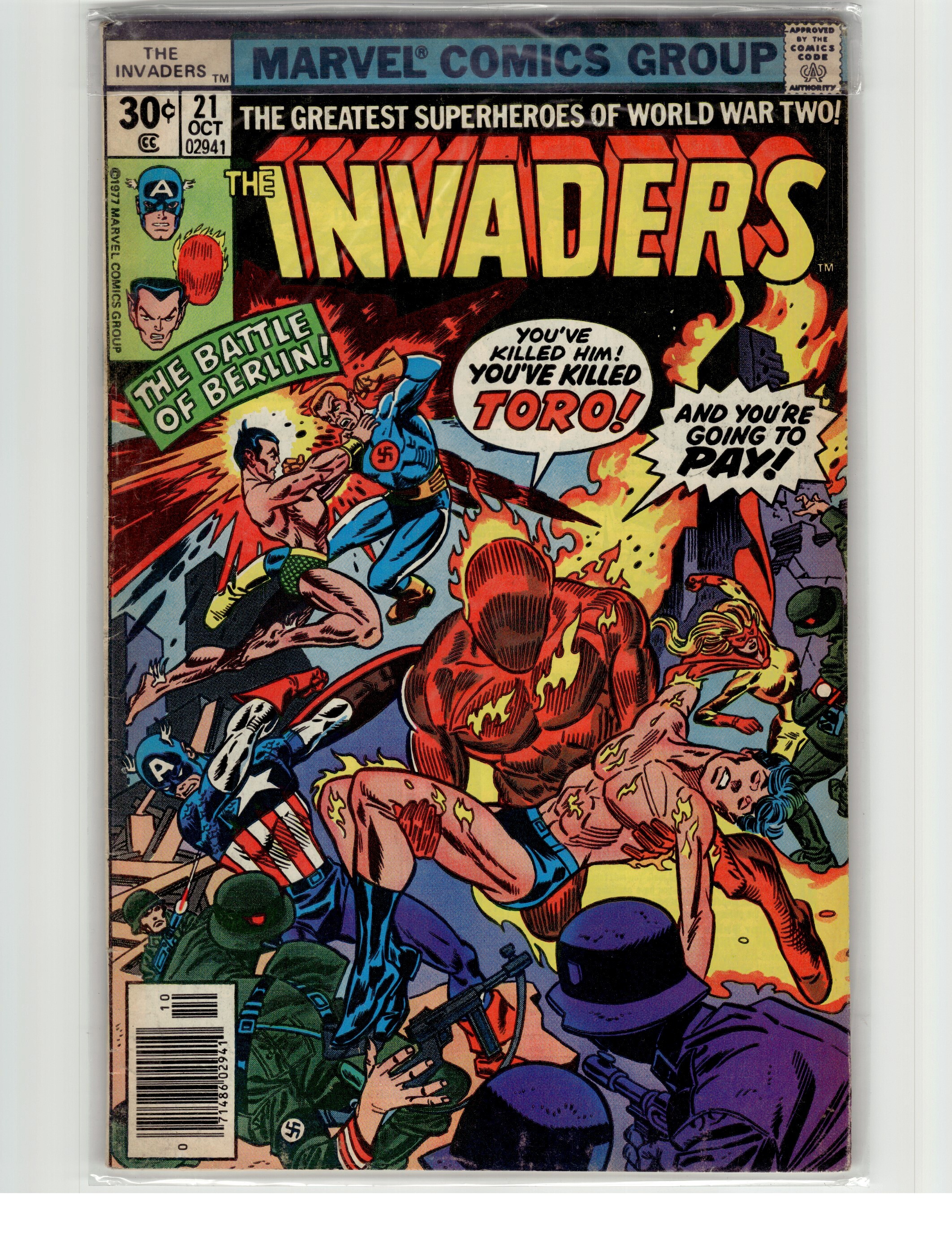 The Invaders #21 (1977) The Invaders | Comic Books - Bronze Age, Marvel ...