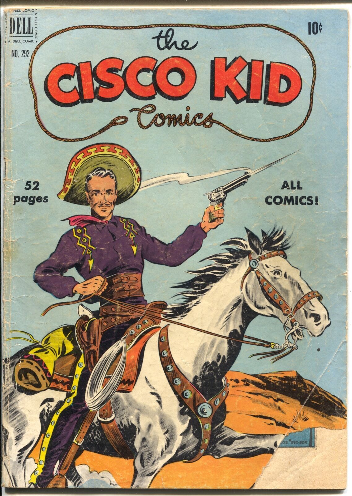 Cisco Kid-Four Color Comics #292 1950-Dell-1st issue-Robert Jenny art-G ...