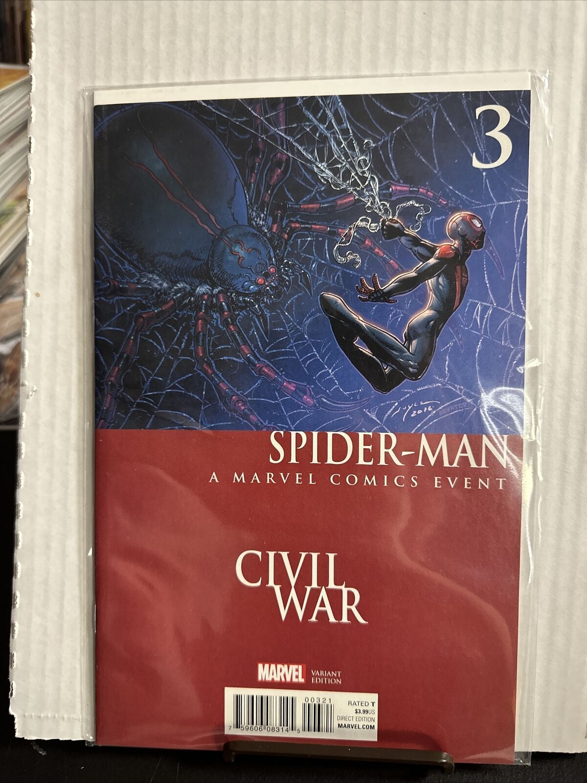 Spider-Man #3 Civil War Event Joyce Chin Miles Morales Variant Marvel ...