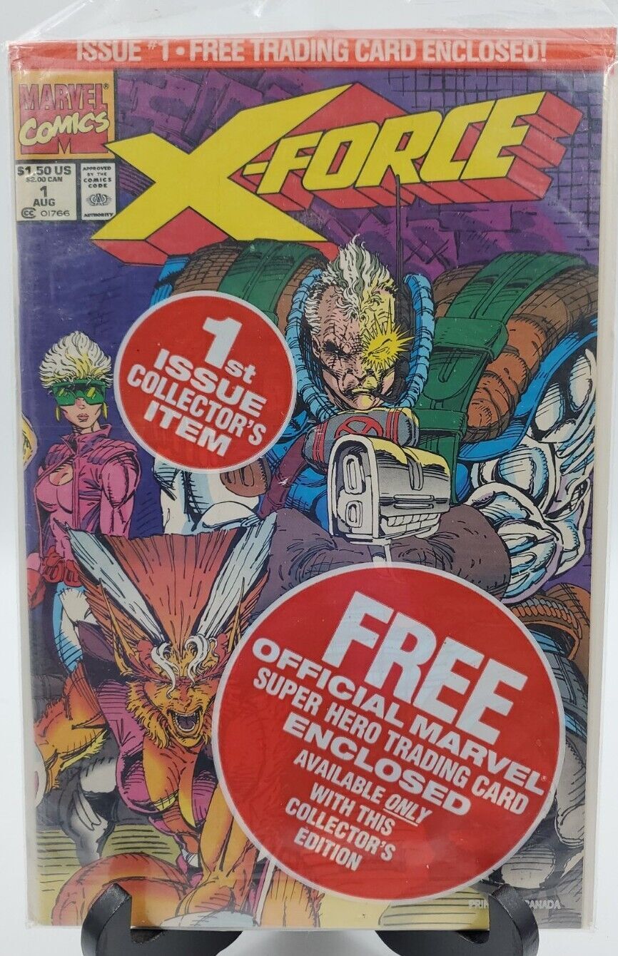 X-Force #1 1991 Sealed Polybag With Cable Card new board and bagged ...