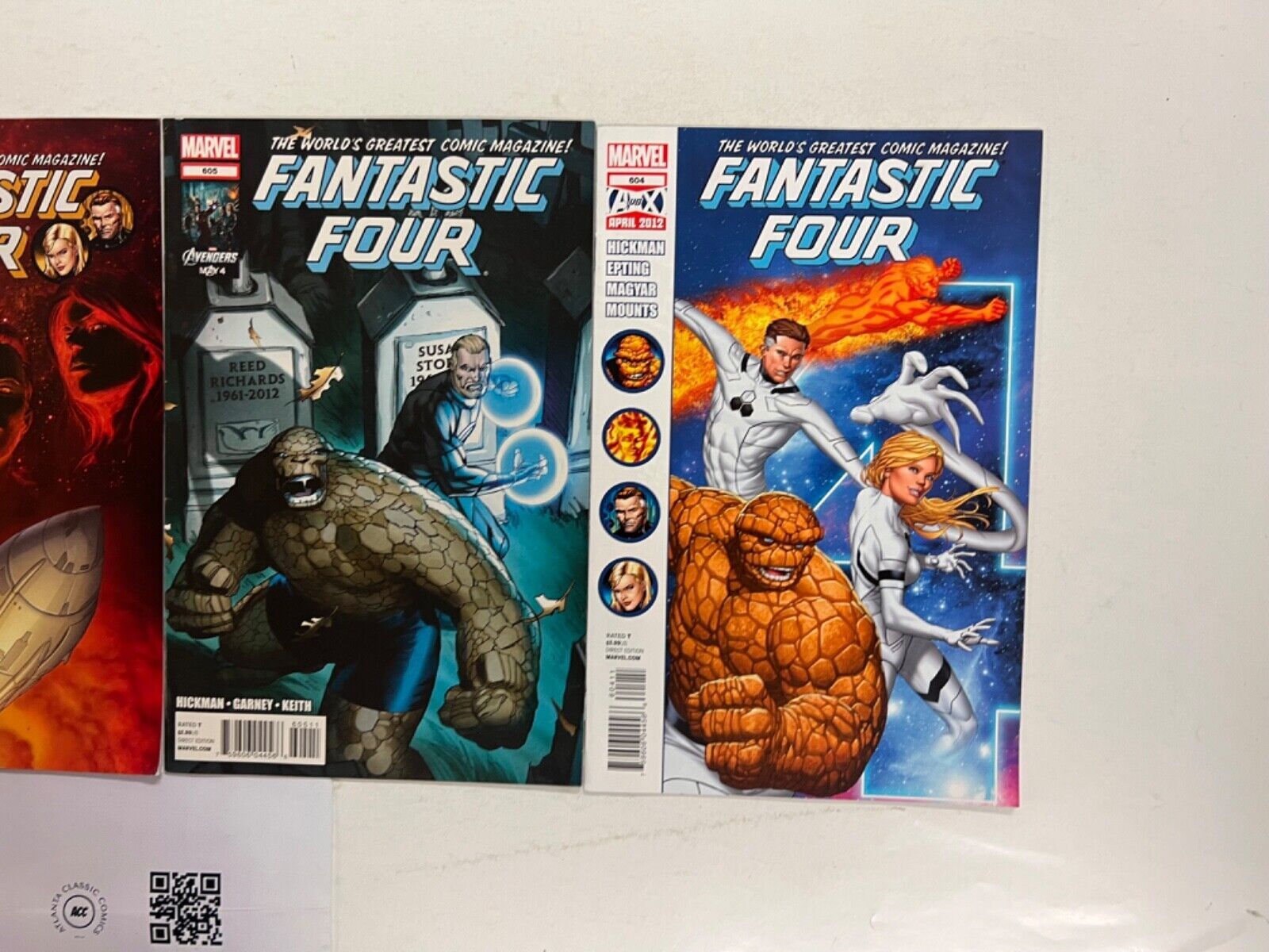 4 Fantastic Four Marvel Comic Books # 604 605 605.1 606 Avengers Hulk ...