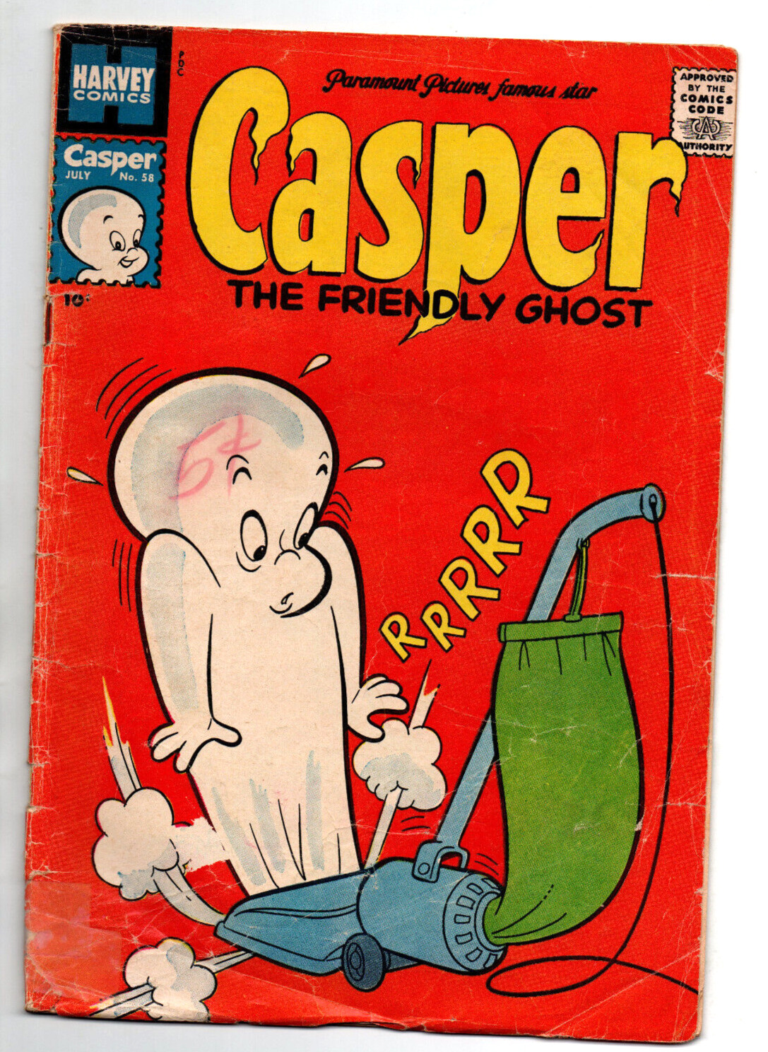 Casper The Friendly Ghost #58 - Wendy - Harvey - 1957 - GD | Comic ...