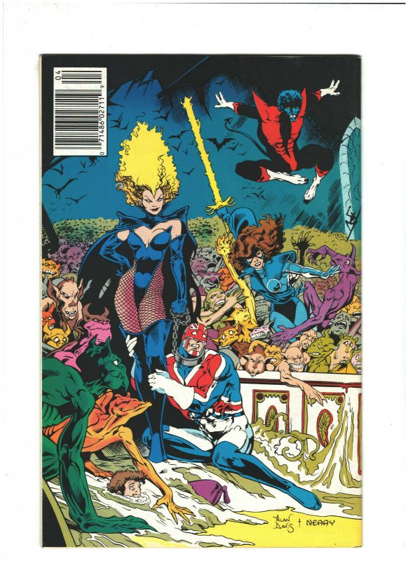 Excalibur #7 VF 8.0 Newsstand Marvel Comics 1989 Alan Davis & Claremont ...