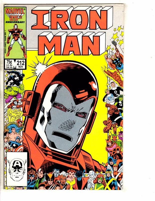 10 Iron Man Marvel Comics 211 212 213 214 215 216 217 218 219 220 1st ...