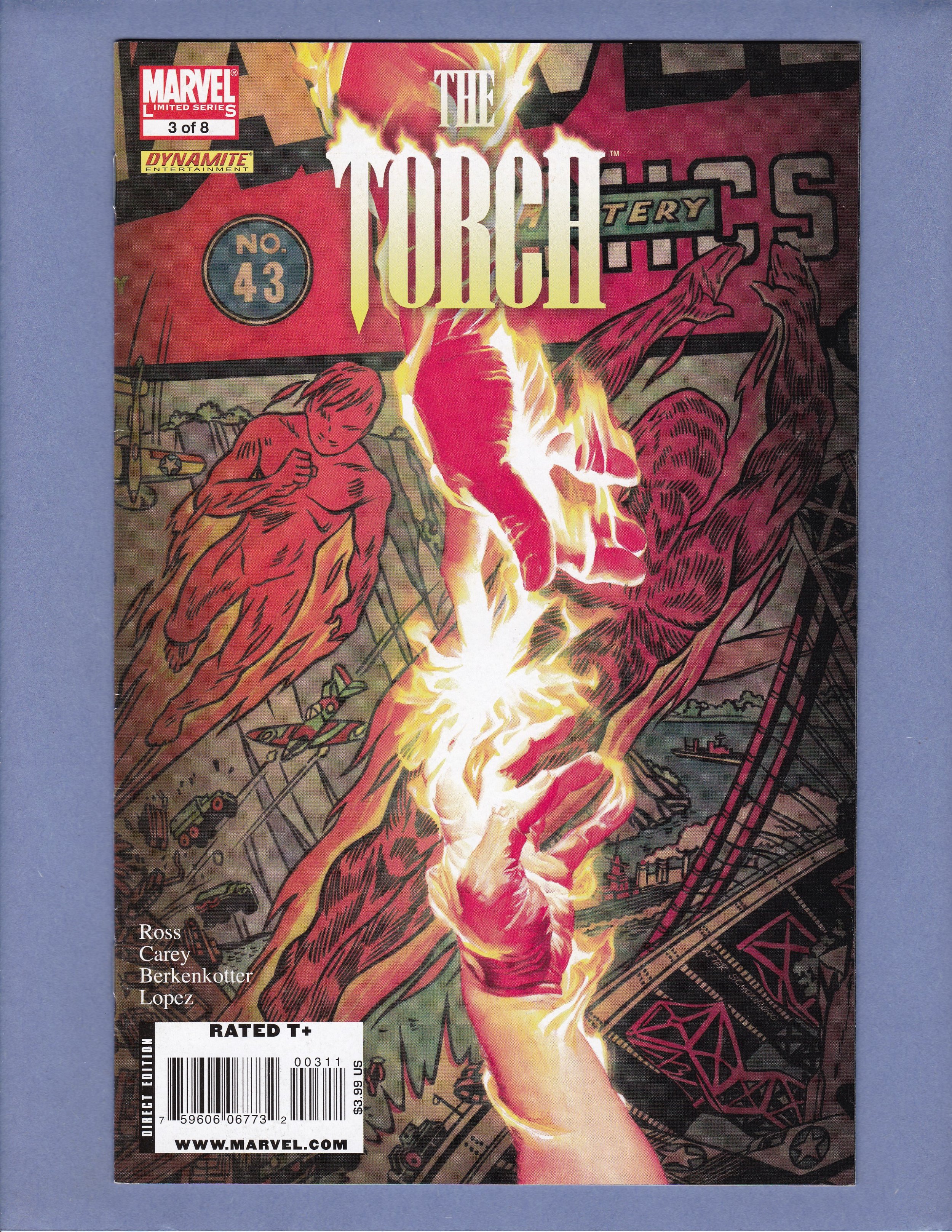 The Torch #3 VF Alex Ross Front/Back Cover Scans Dynamite 2010 | Comic ...