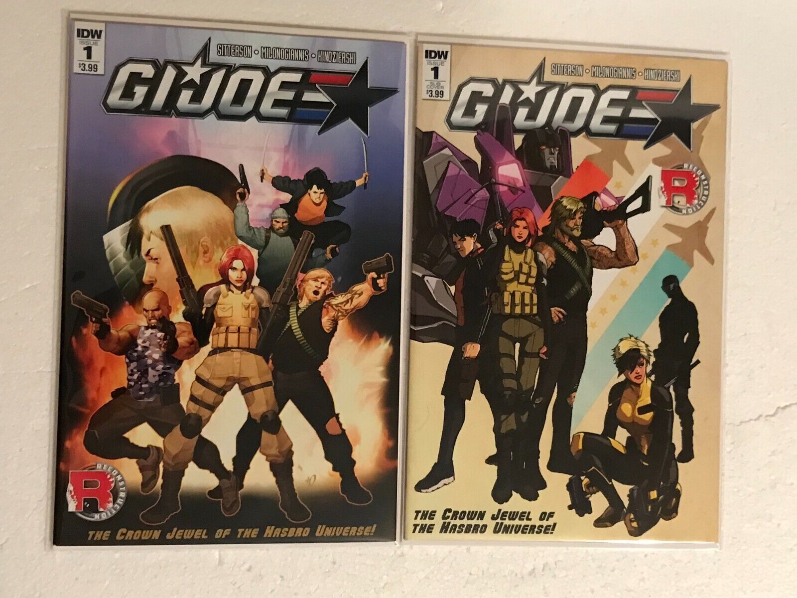 G.I. JOE Crown Jewel - Reconstruction #1 NM Cover a & SUB Subscription ...