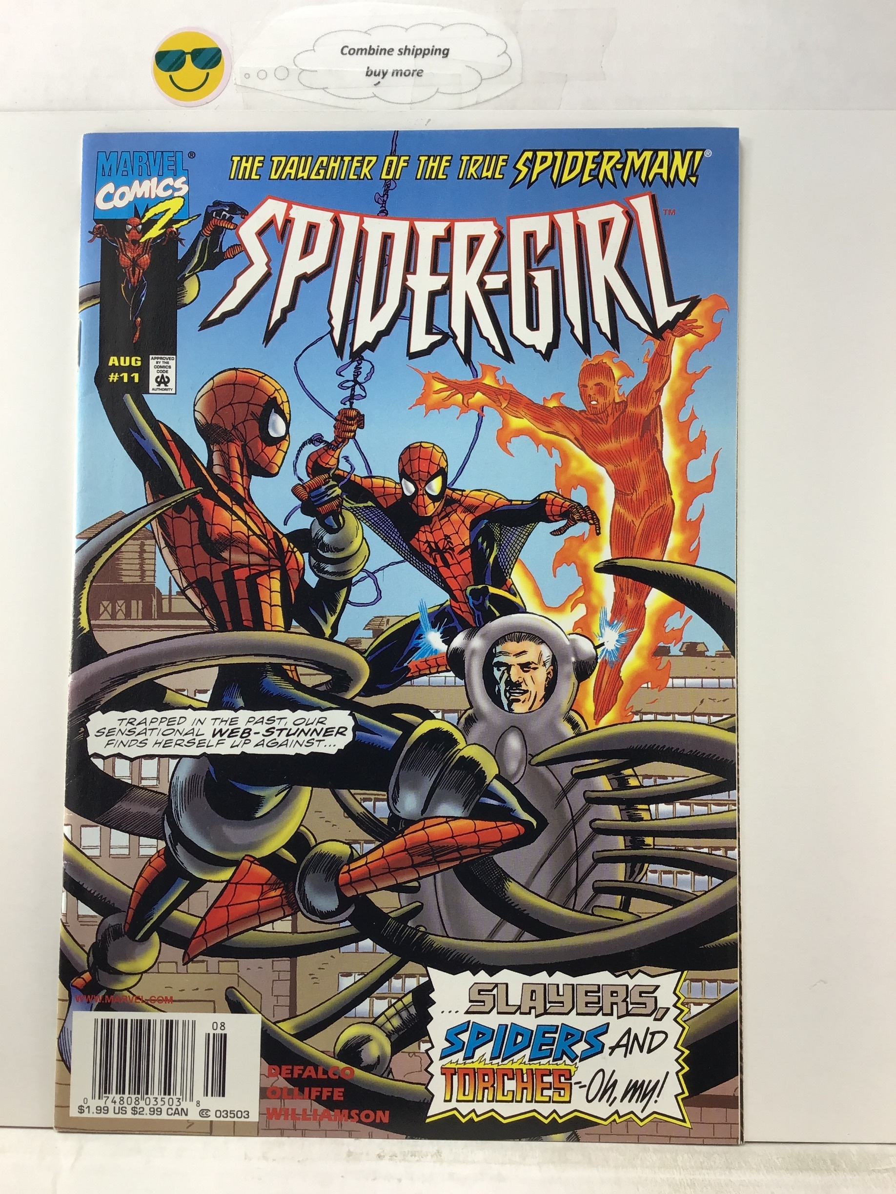 Spider-Girl #11 (1999) nm Spider-Man and the human torch | Comic Books ...