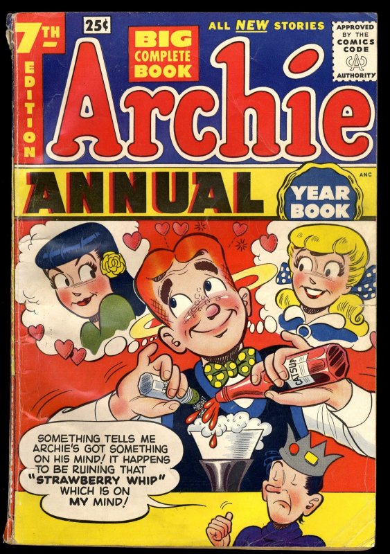 Archie Annual #7 VG 4.0 George Frese, Terry Szenics Cover Art! Golden ...