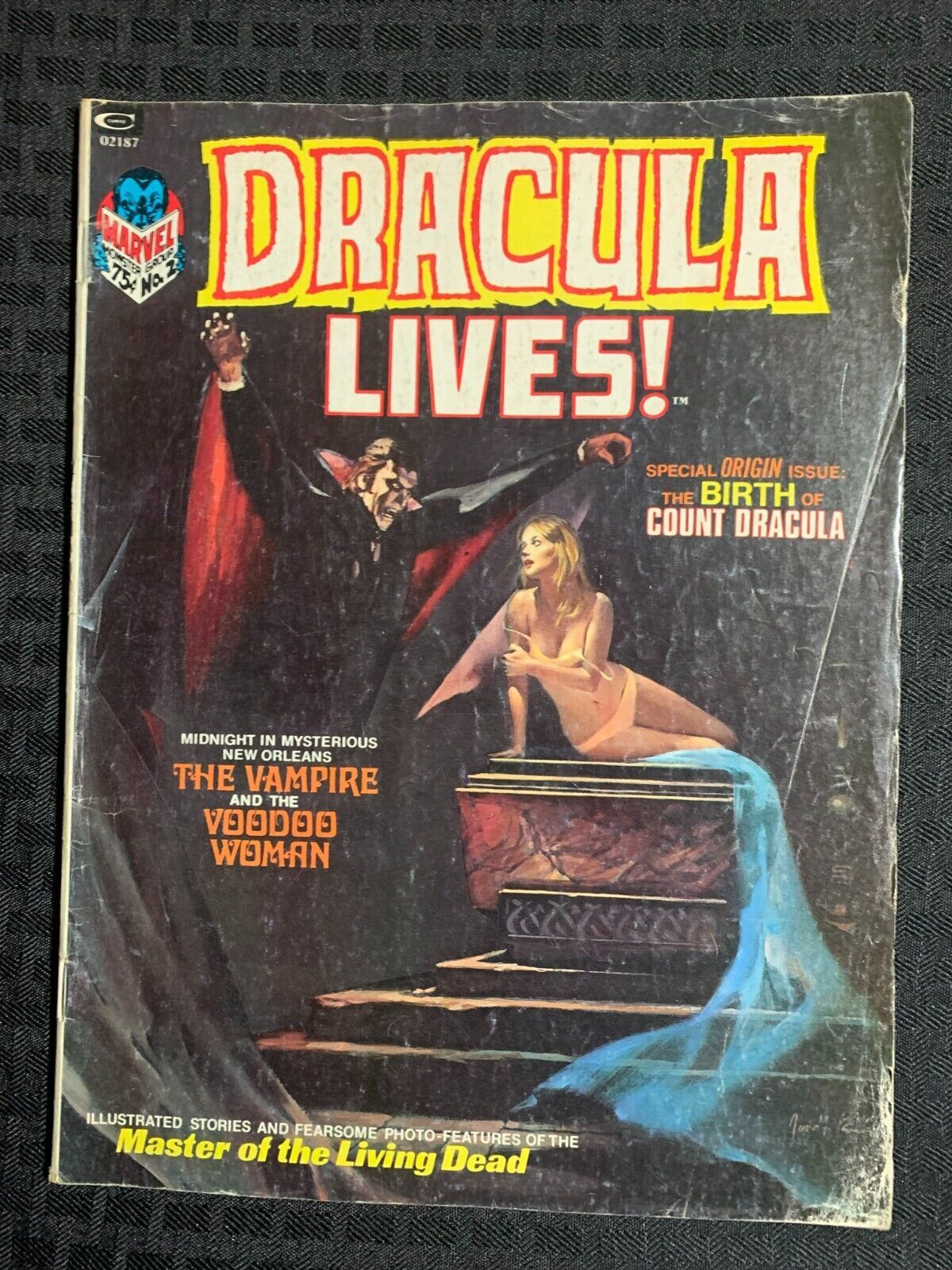 1973 DRACULA LIVES Magazine #2 GD+ 2.5 Vampire and the VooDoo Queen ...