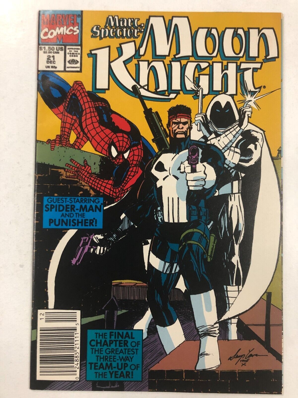 MOON KNIGHT 21 (Dec 1990)Chuck Dixon,Sal Velluto, Tom Palmer SPIDERMAN ...