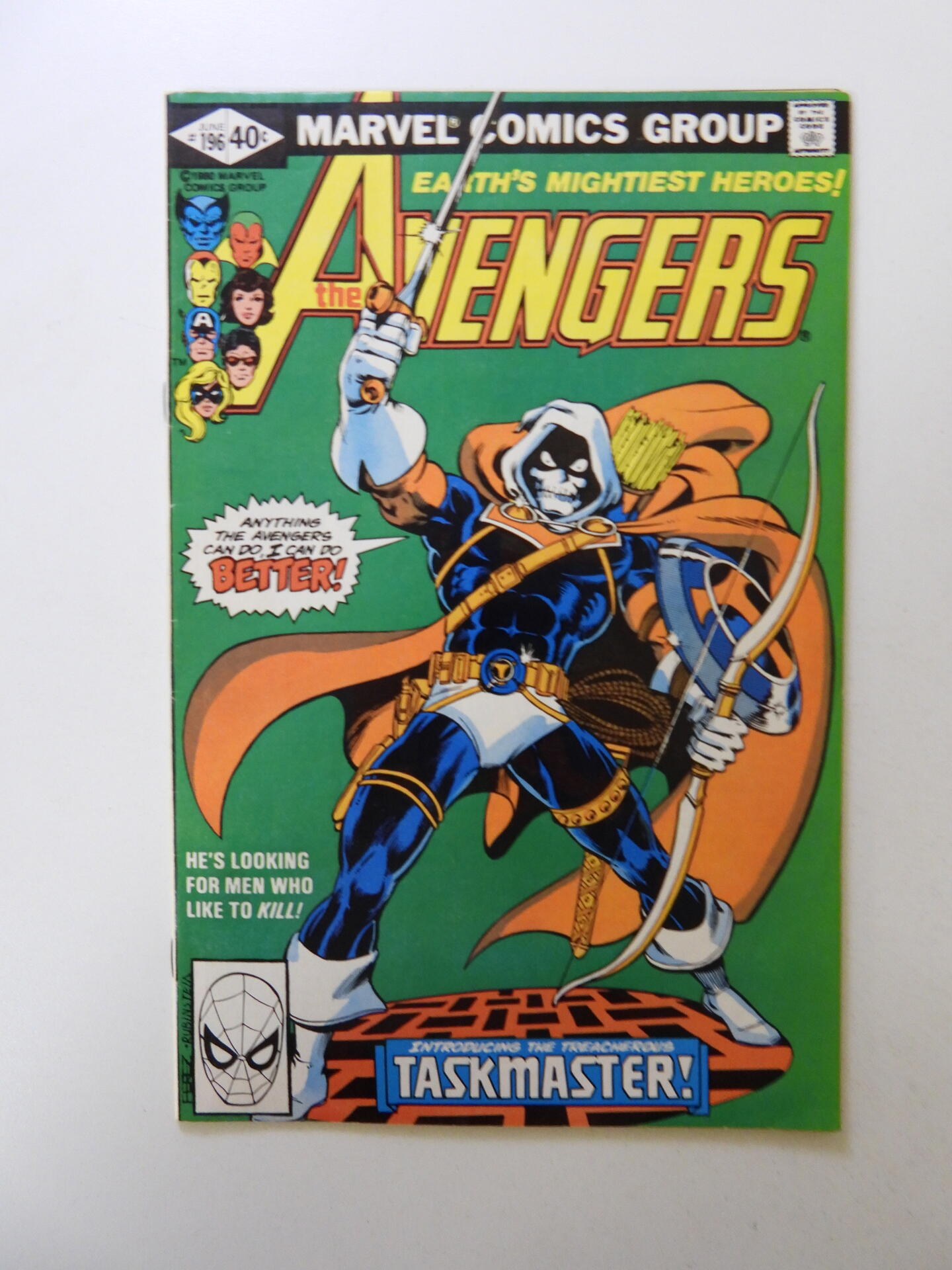 The Avengers #196 (1980) 1st full appearance of Taskmaster FN/VF ...