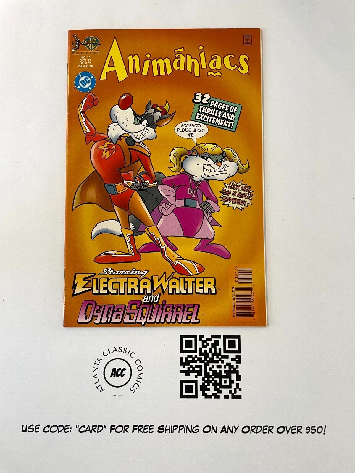 Animaniacs # 30 VF/NM DC Comic Book Looney Tunes Sylvester Bugs Bunny ...