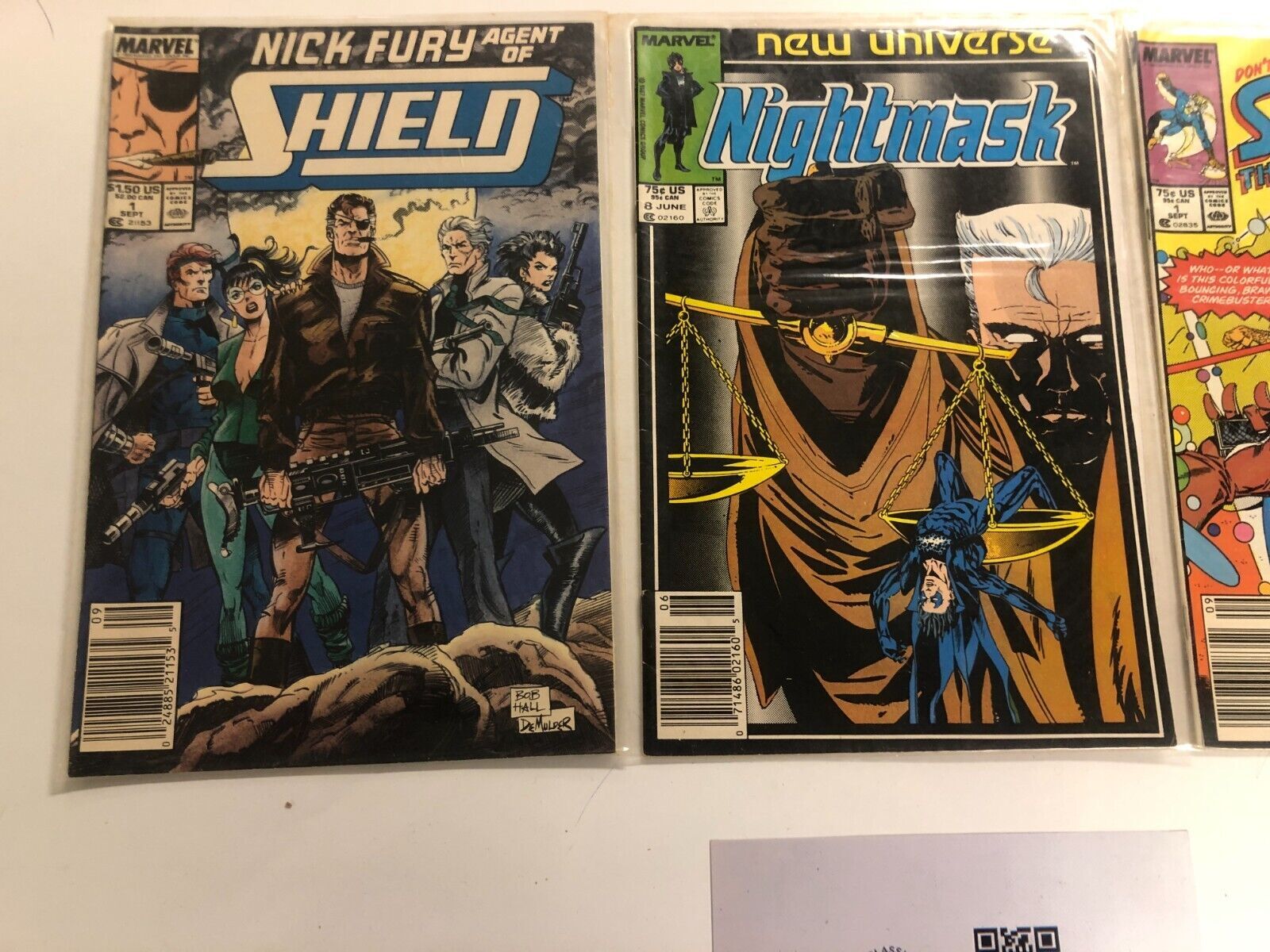 3 Marvel Comics Speedball #1 Nightmask #8 Shield #1 Hulk Thor 100 KE5 ...