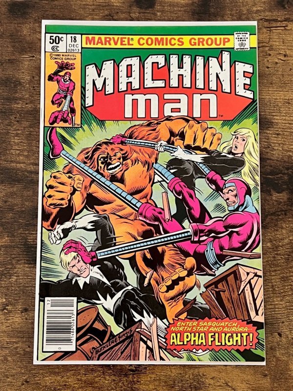 Machine Man #18 (1980). VF+. Wendigo, Alpha Flight ties to X-Men #140 ...