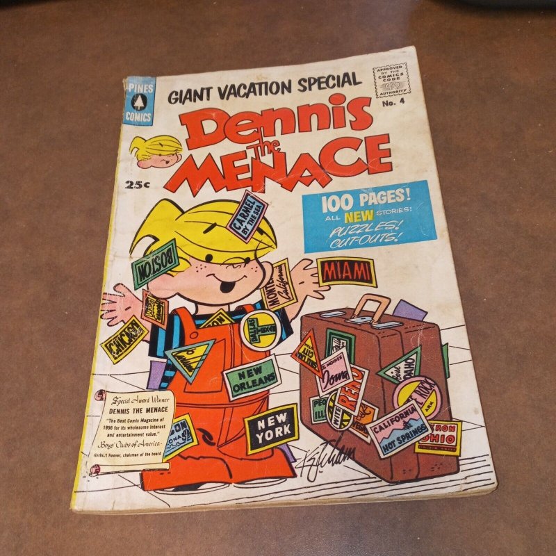 Dennis the Menace Giant Vacation Special #4 silver age 1957 cartoon ...