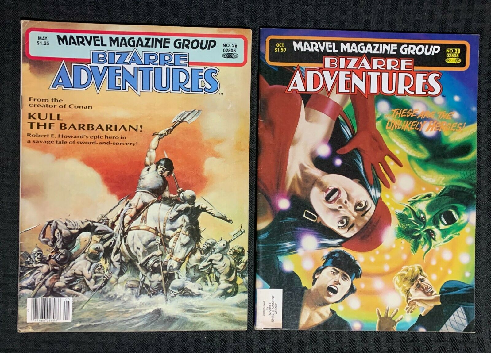 1981 BIZARRE ADVENTURES Magazine #26 Kull the Barbarian & 28 Elektra FN ...