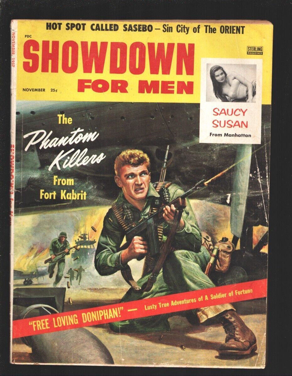 Showdown For Men #6 11/1957-Story of the 2nd Infantry Division-Pulp ...
