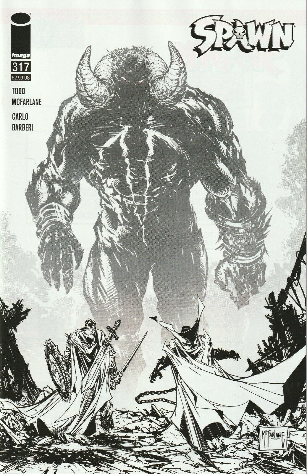 Spawn 317 B&W McFarlane Cover D NM Image | Comic Books - Modern Age ...