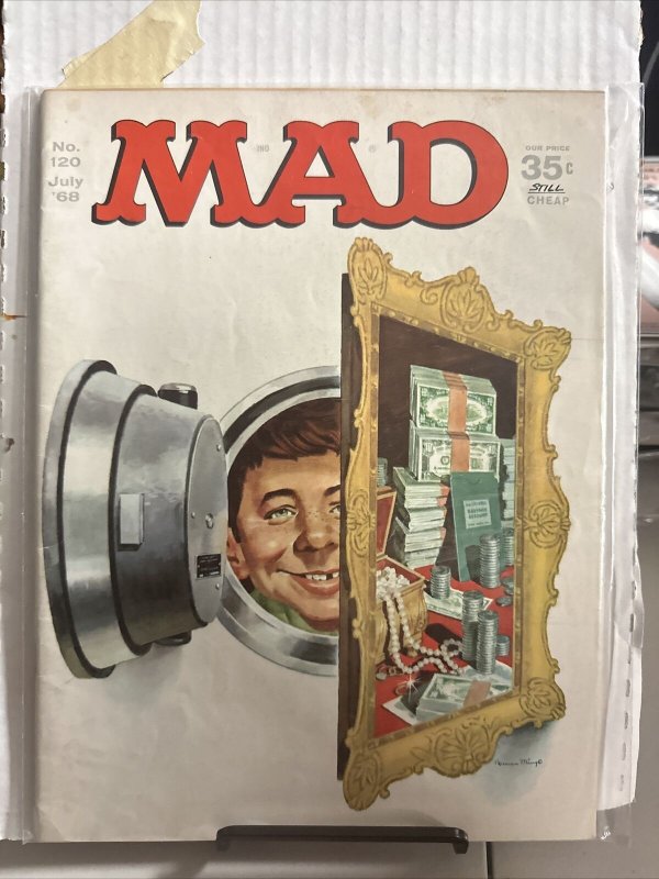 Mad Magazine July 1968 No. 120 Hidden Bank Vault No Label | Comic Books ...