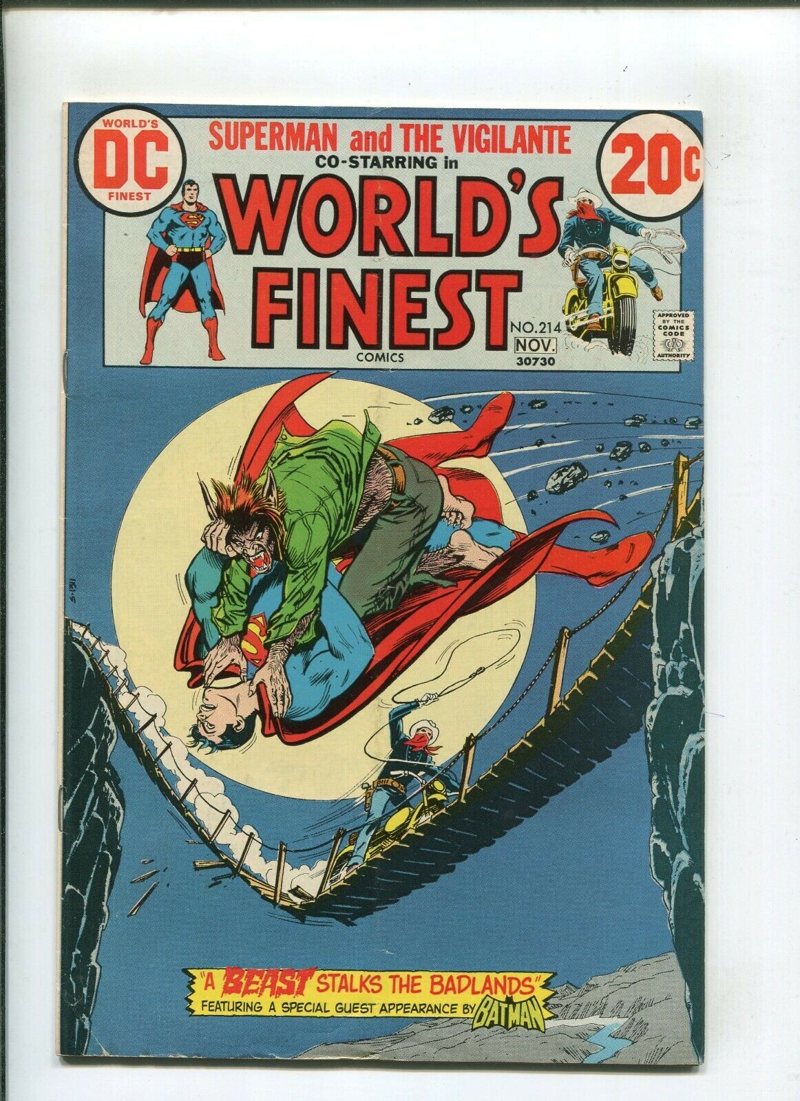 Worlds Finest Comics #214 (5.0) the Beast Stalks the Badlands 1972 ...