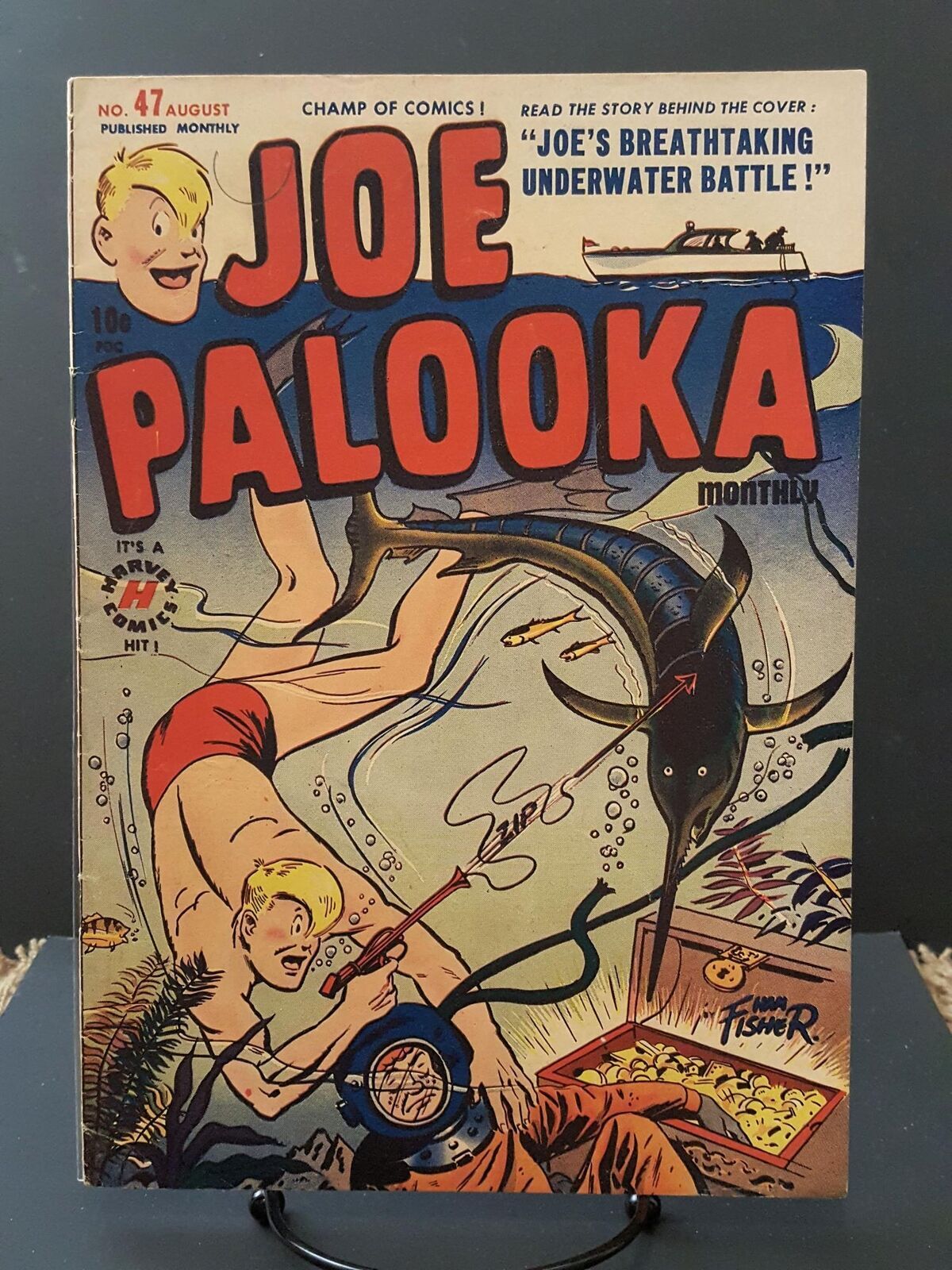 Joe Palooka #47 5.5 FN- Harvey Comic - Aug 1950 Ham Fisher | Comic ...
