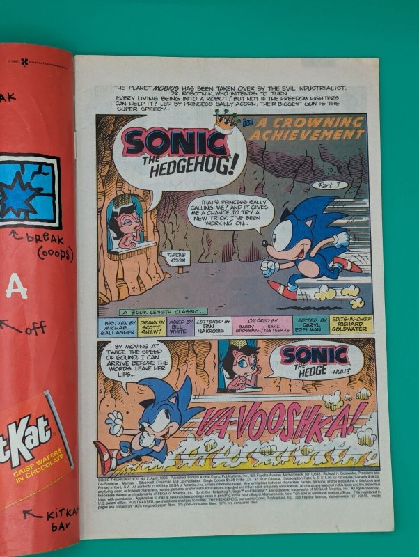 Sonic the Hedgehog #2 - 1993 Mini-Series Archie Comics | Comic Books ...