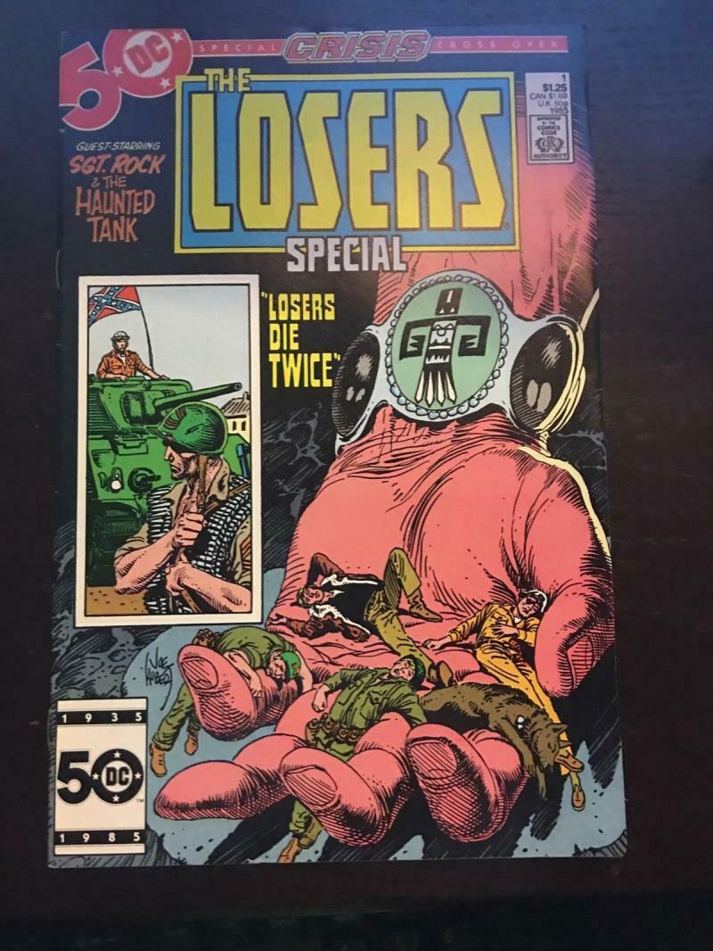 LOSERS SPECIAL #1, VF/NM, Sgt. Rock, Haunted tank, Crisis, DC 1985 ...