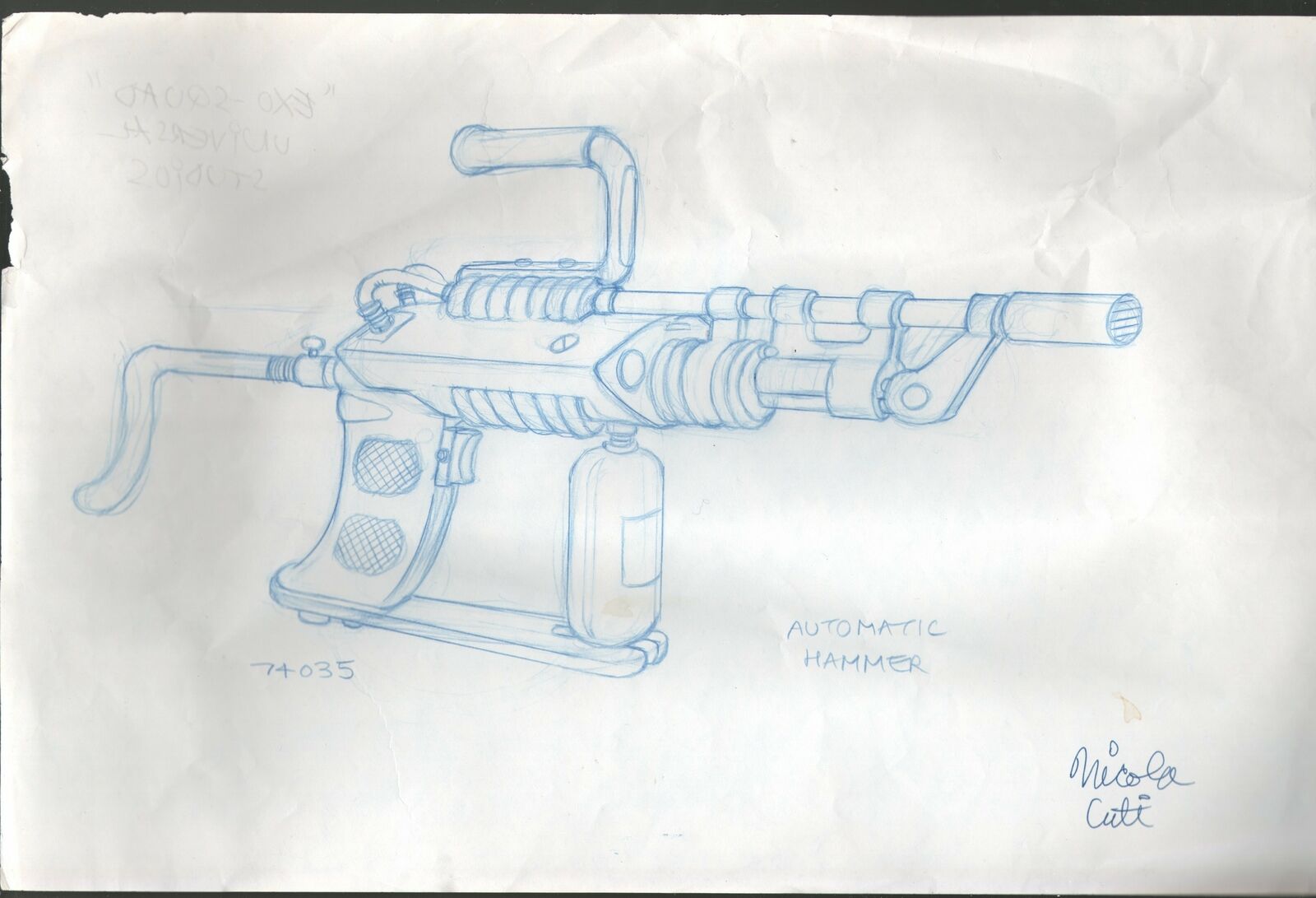 Signed Original" Exosquad" Animation Concept Art by Nicola Cuti-1994 ...