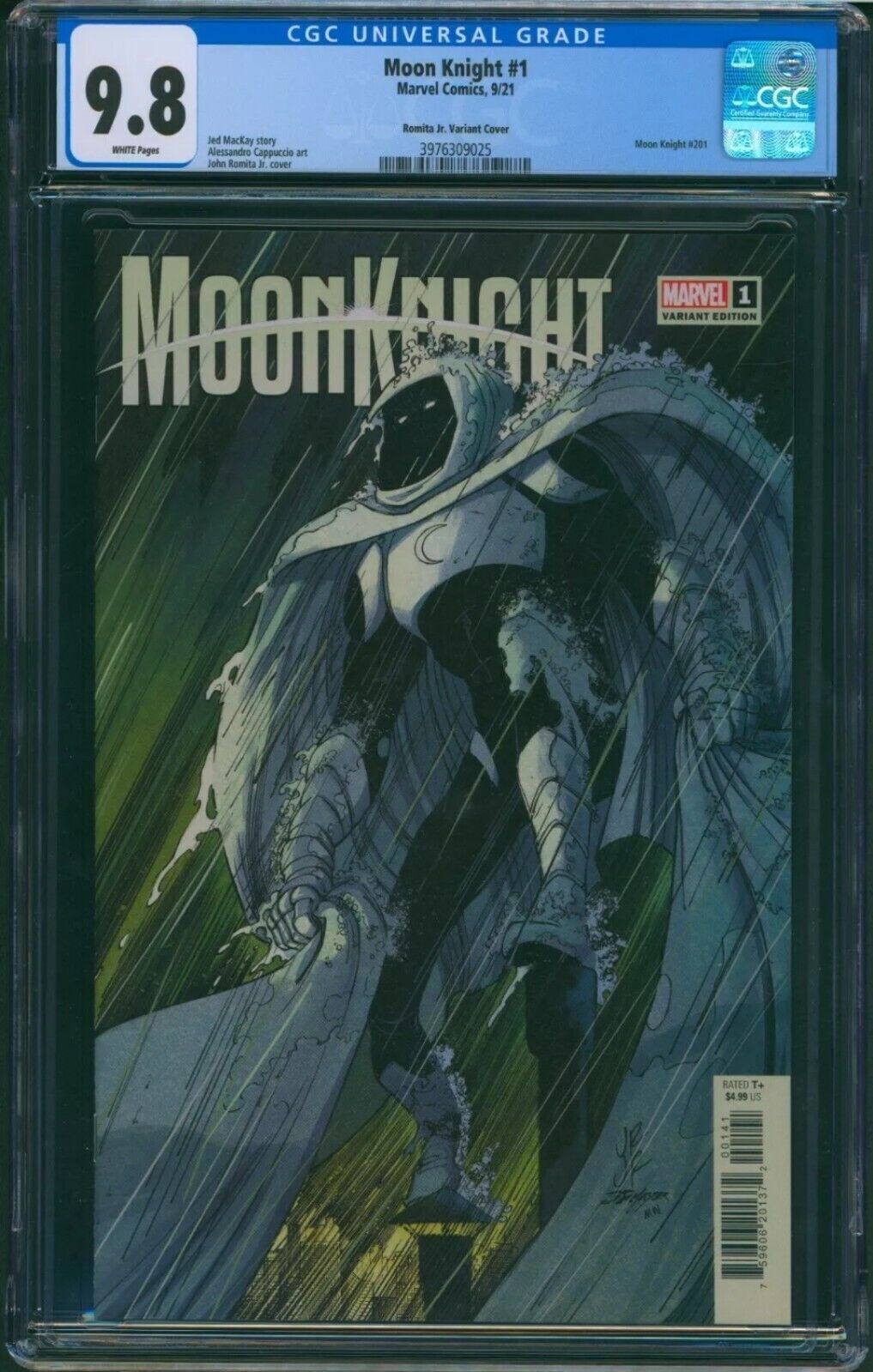 MOON KNIGHT #1 CGC 9.8 Marvel 2021 Romita Jr - 1st Dr Badr & Cameo ...