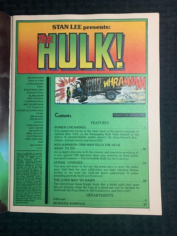 1980 THE HULK Magazine #20 FVF 7.0 Ron Wilson & Alfredo Alcala | Comic ...