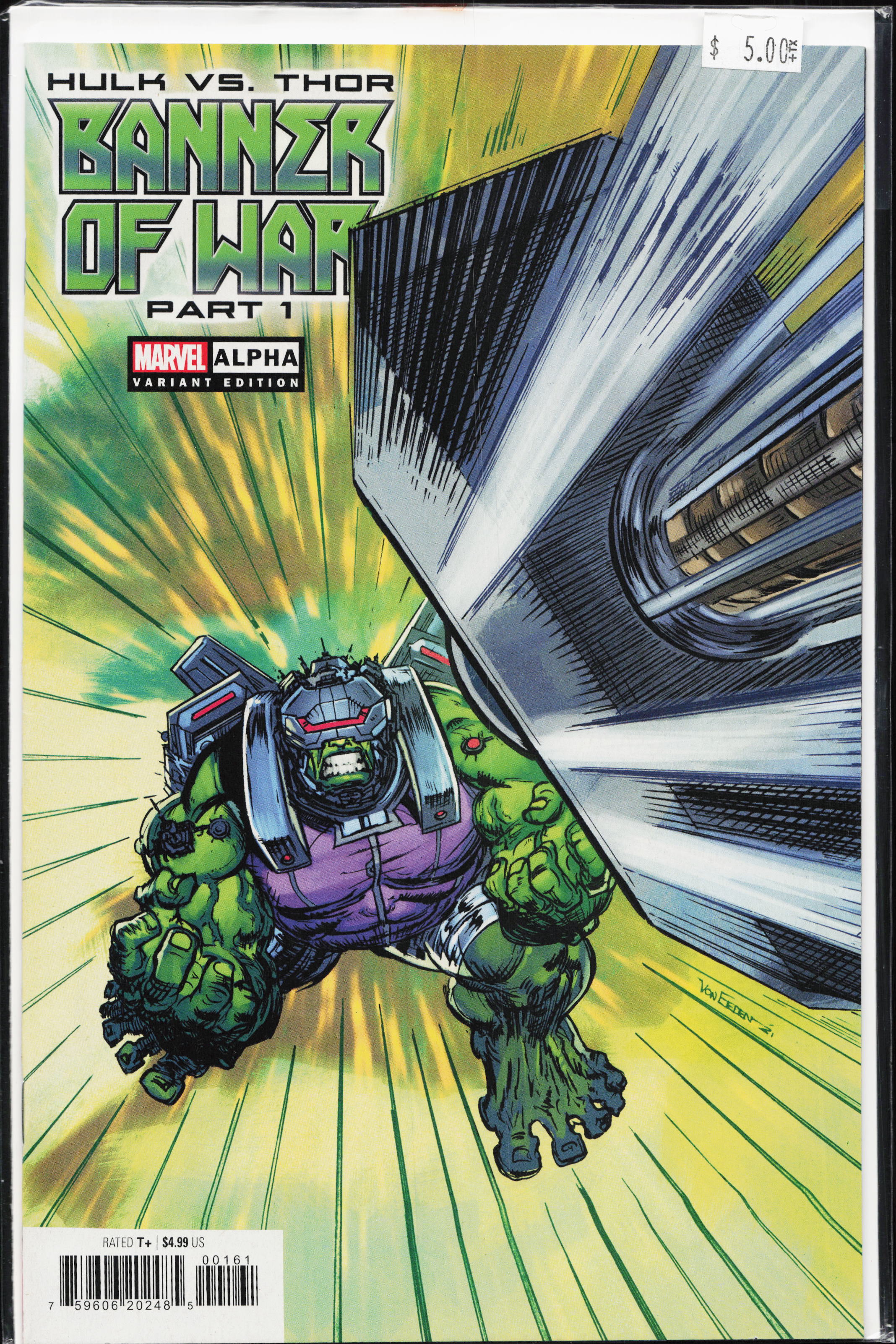 Hulk vs. Thor: Banner of War Alpha Von Eeden Variant Cover (2022) Hulk ...