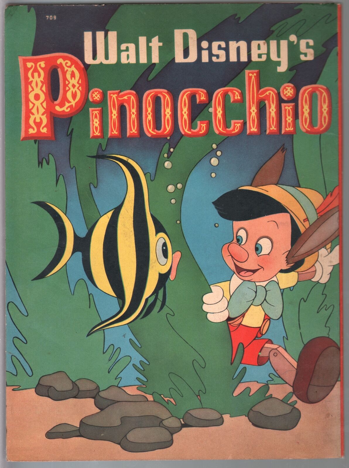 Walt Disney's Pinocchio #708 1939-Whitman-96 page story book-VG ...