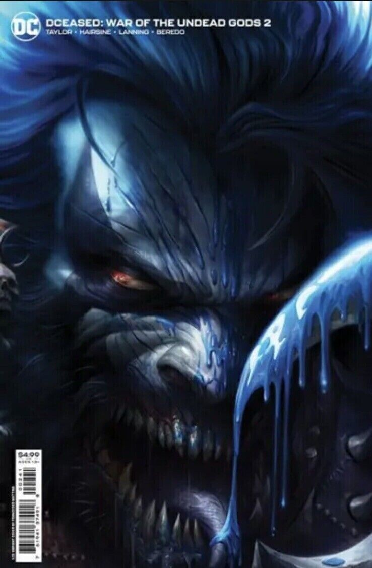 DCeased: War of the Undead Gods (2022) #2 NM Mattina Lobo Variant Cover ...