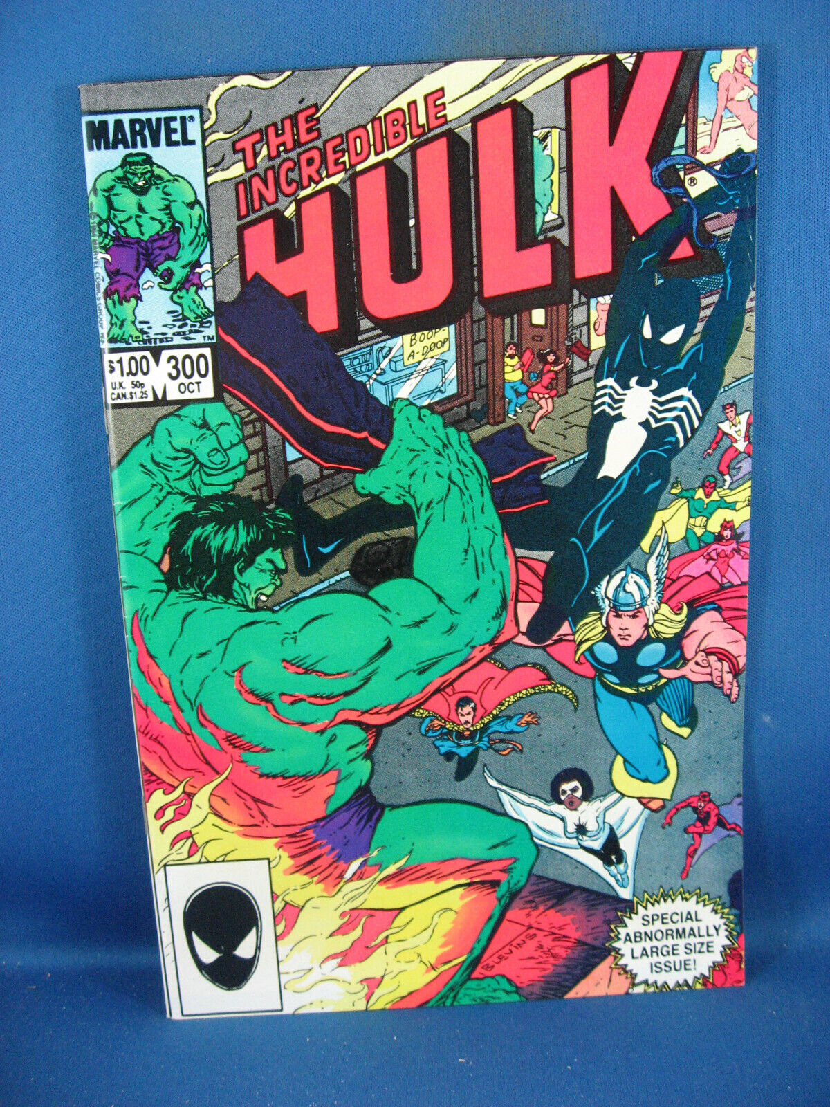 Incredible Hulk 300 VF NM Spiderman Black Costume 1984 Marvel | Comic ...