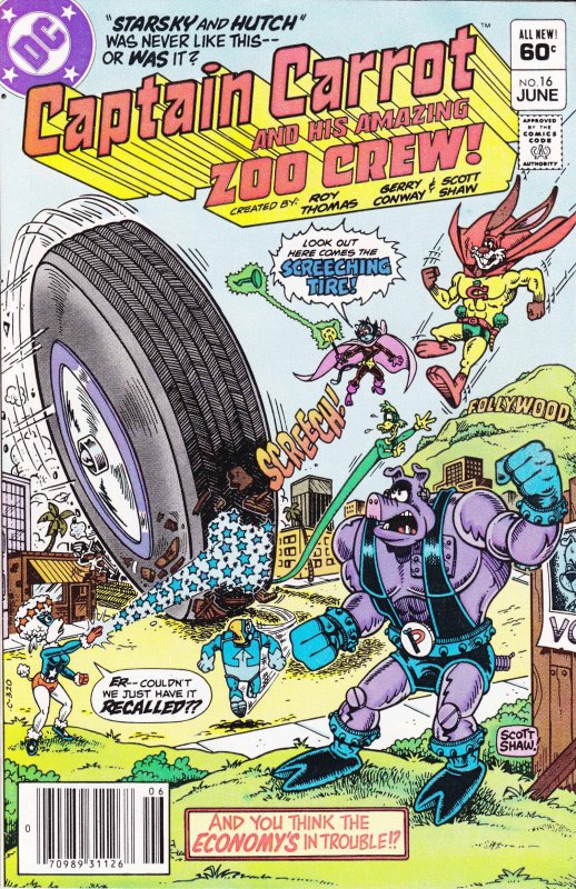 Captain Carrot and His Amazing Zoo Crew #16 (Newsstand) FN ; DC | Comic ...