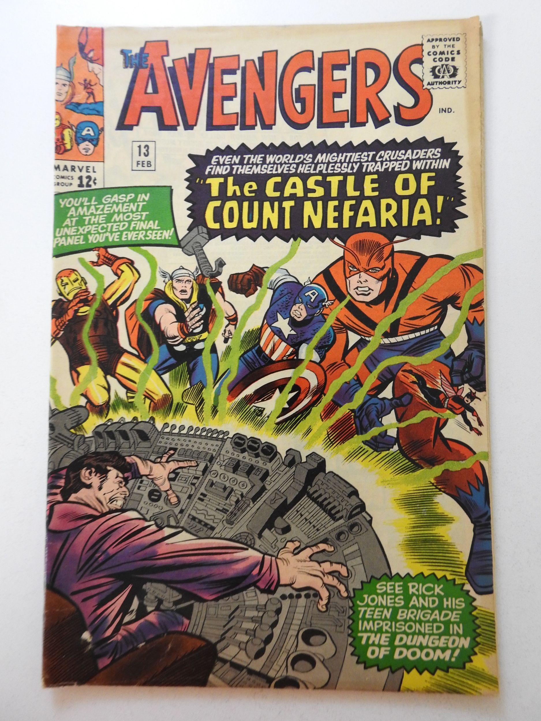 The Avengers #13 (1965) Great Read! Sharp Fine- Condition! Light Foxing ...