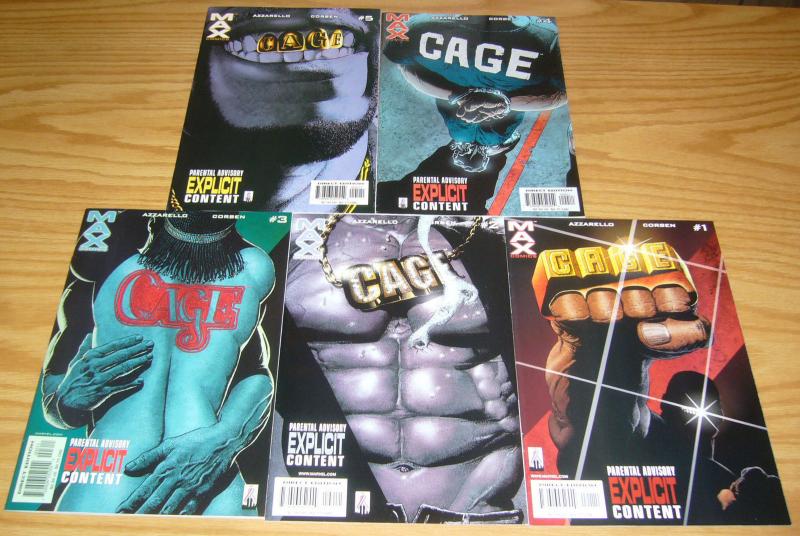 Luke Cage #1-5 VF/NM complete series RICHARD CORBEN marvel max ...
