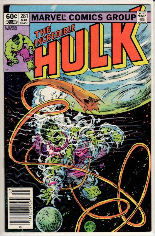 The Incredible Hulk #281 Newsstand Edition (1983) 9.0 VF/NM | Comic ...