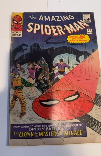The Amazing Spider-Man #22 (1965)clown and the masters of Menace see ...