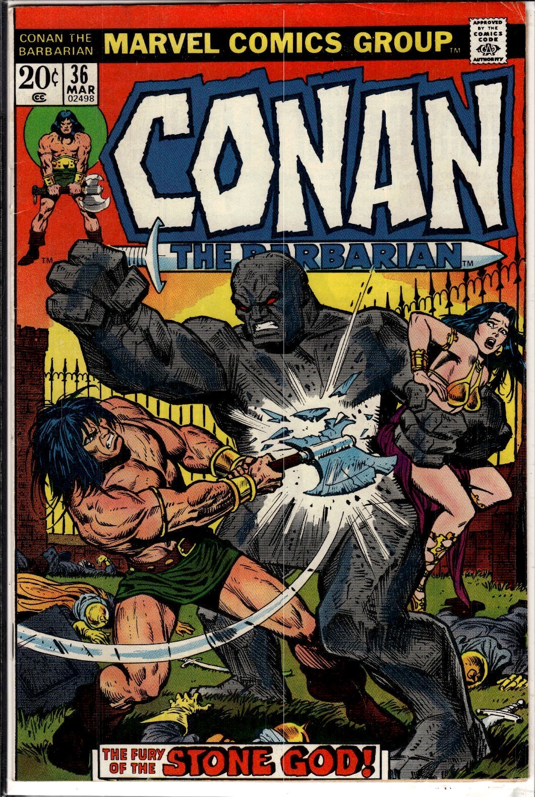 Conan the Barbarian #36 (1974) Conan | Comic Books - Bronze Age, Marvel ...