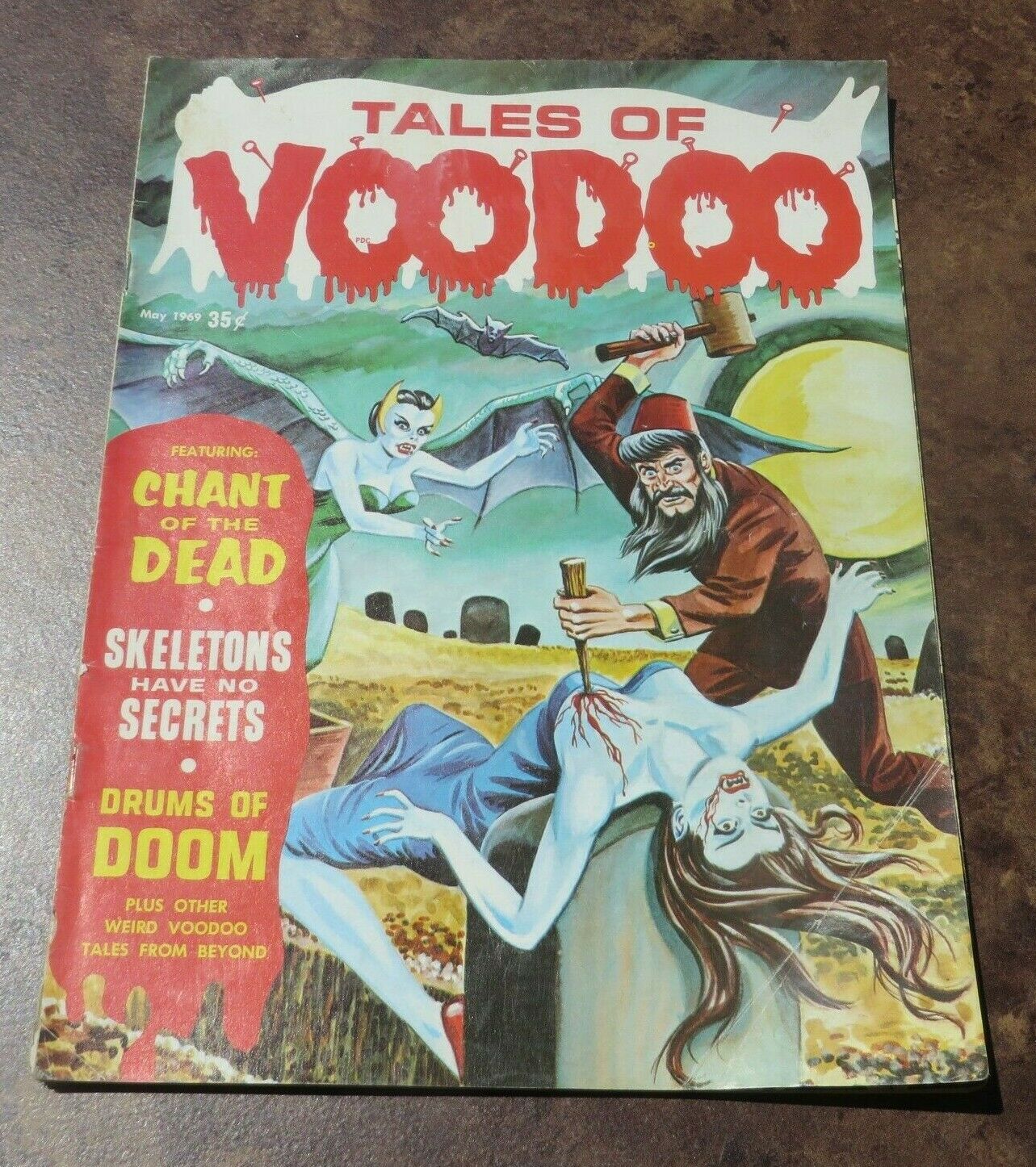 Tales of Voodoo #2 VG+ 1969 Eerie Silver Age Magazine Drums of Doom ...