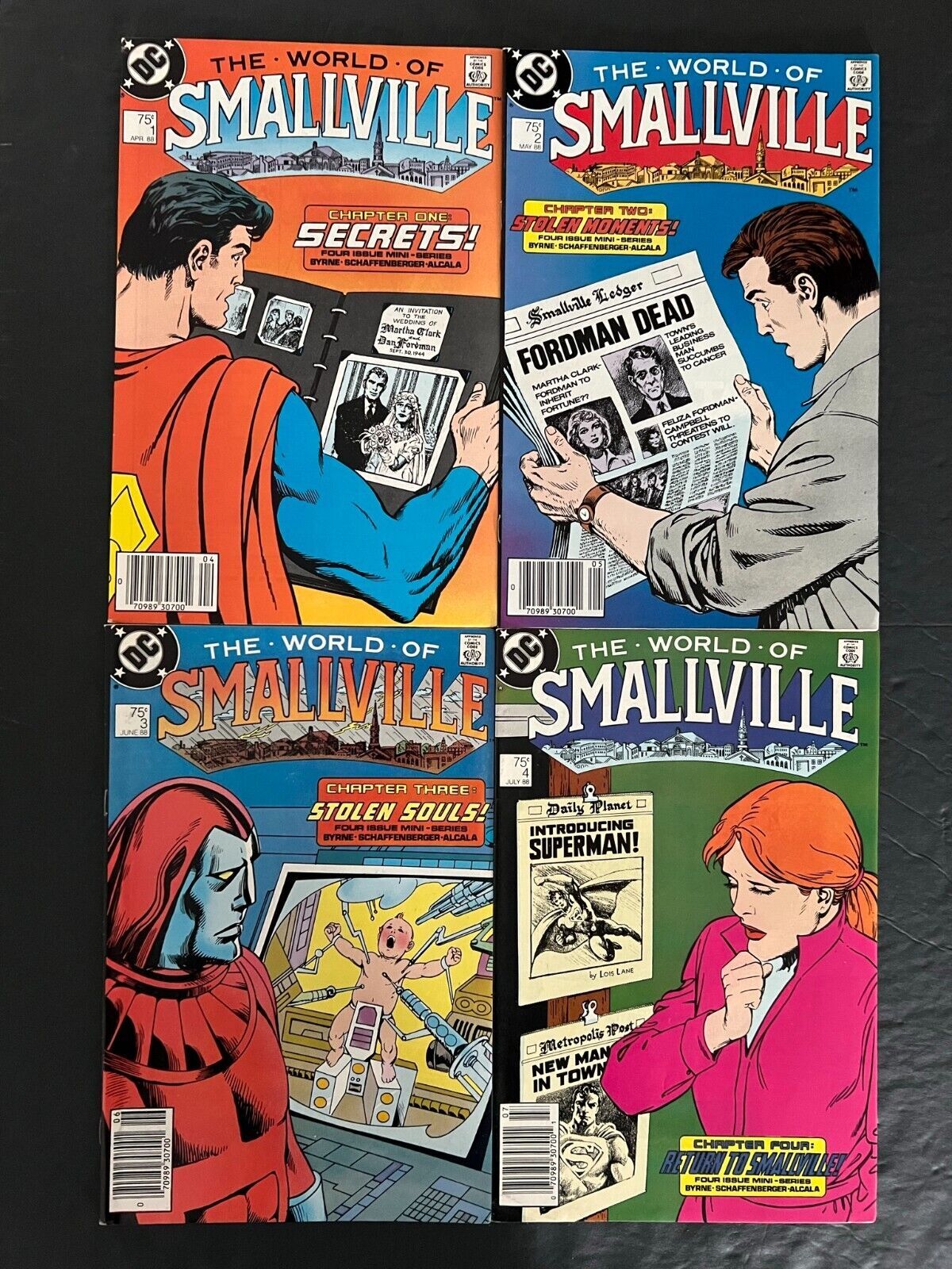 World of Smallville Full Set #1-4 DC Comics 1988 VF+ 1-4 NEWSSTAND ...
