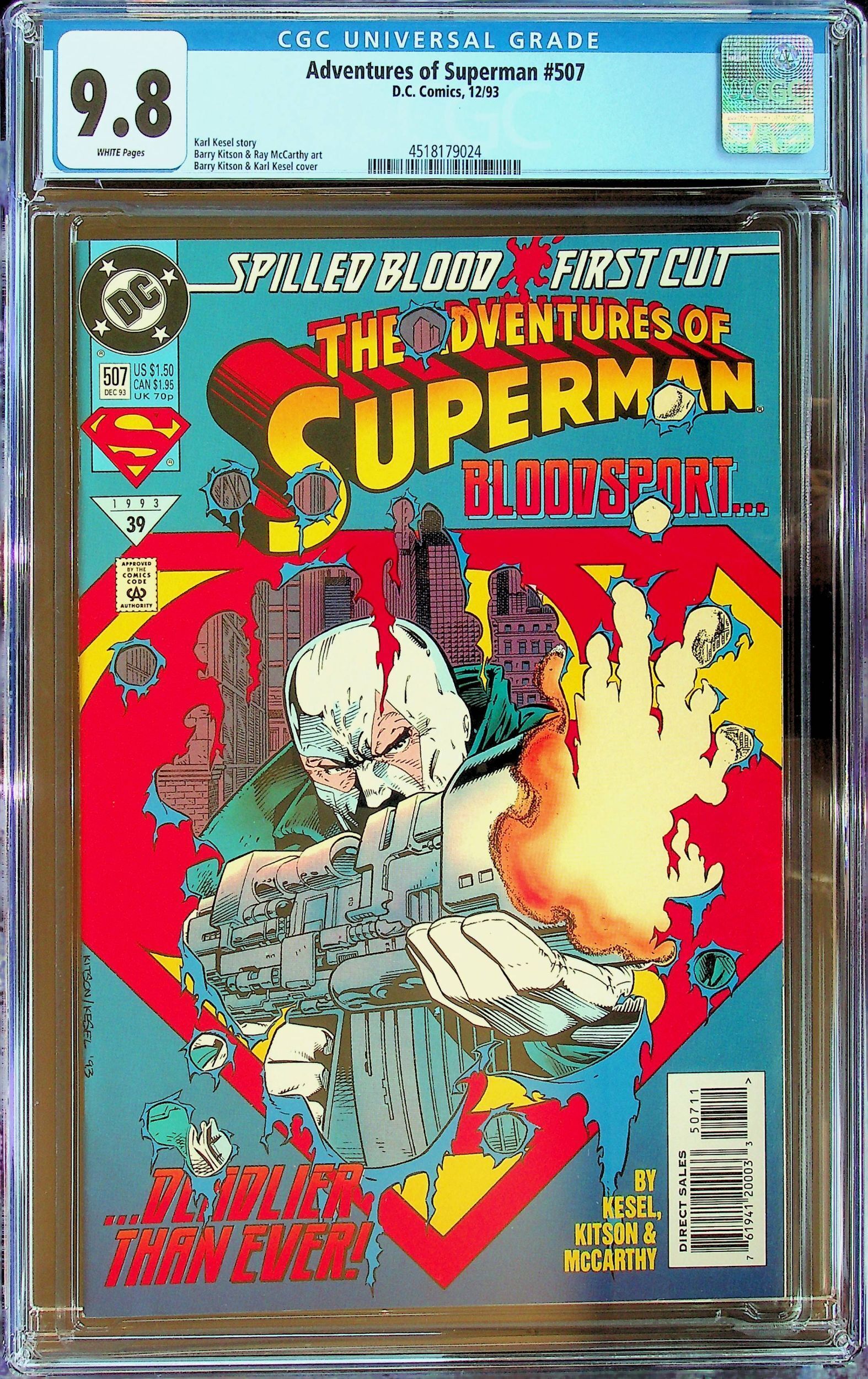 Adventures of Superman #507 Direct Edition (1993) - CGC 9.8 - Cert ...