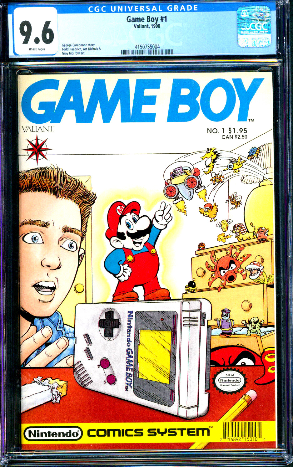 Gameboy #1 Valiant Comics 1990 CGC 9.6 Super Mario Nintendo Rare ...