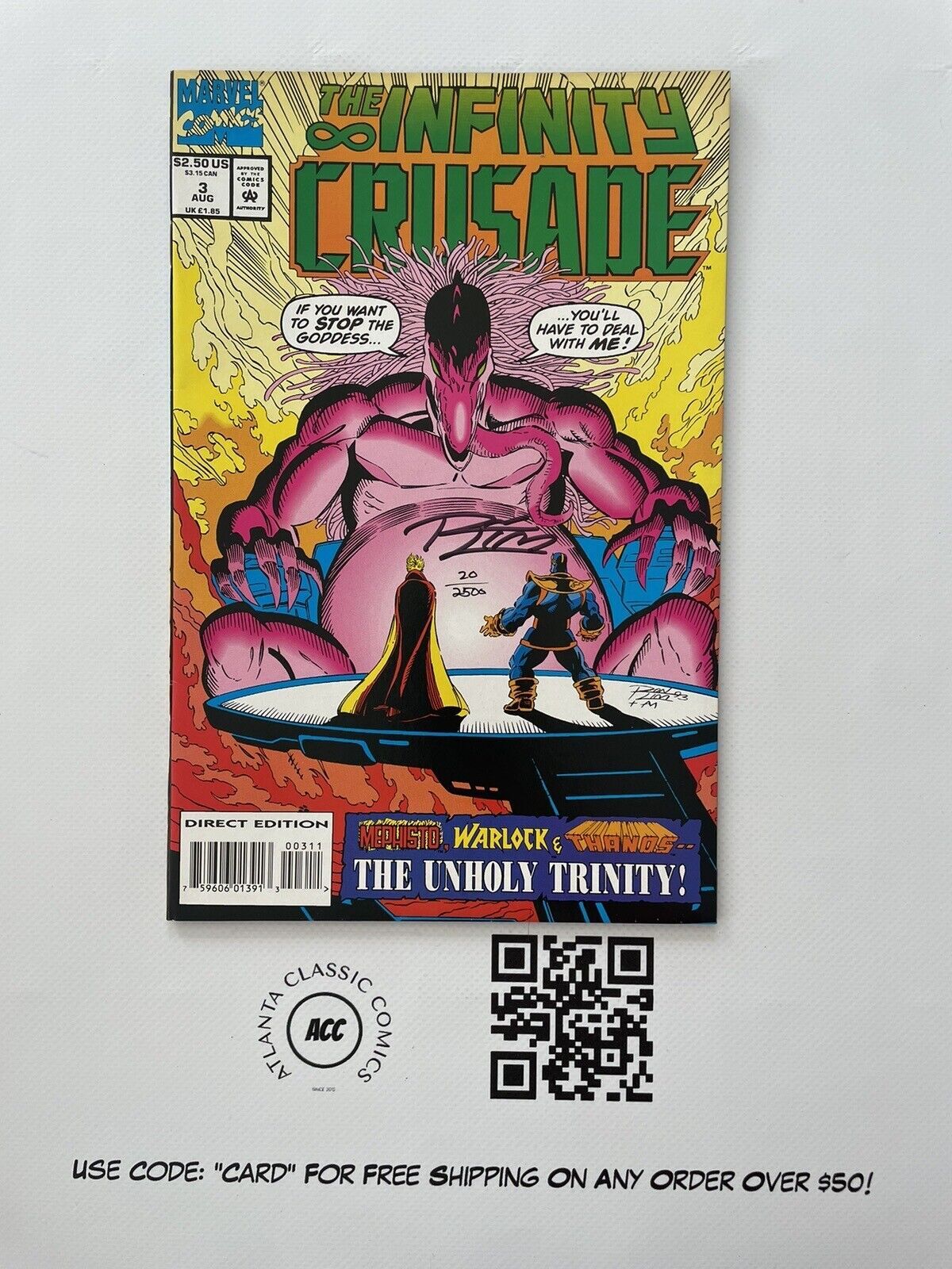 Infinity Crusade Marvel Comics Ser # 1 2 3 4 5 6 NM Signed W/COA Ron ...